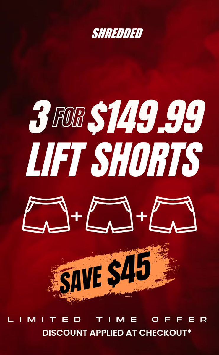3 X Lift Shorts Bundle – Stay Shredded